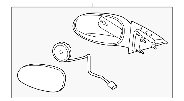 2008-2016 Chevrolet Primed Passenger Side Mirror 25947194 GM ...