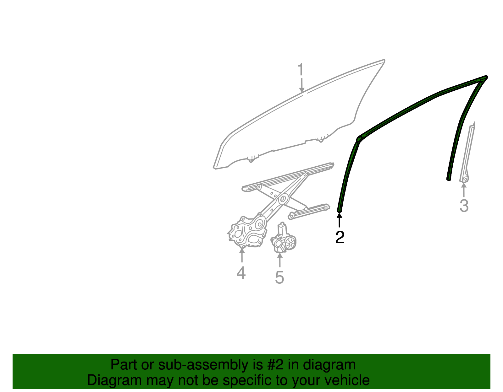 68151-12321 - 2019-2020 Toyota Corolla - Run Channel | Nucar Toyota Parts