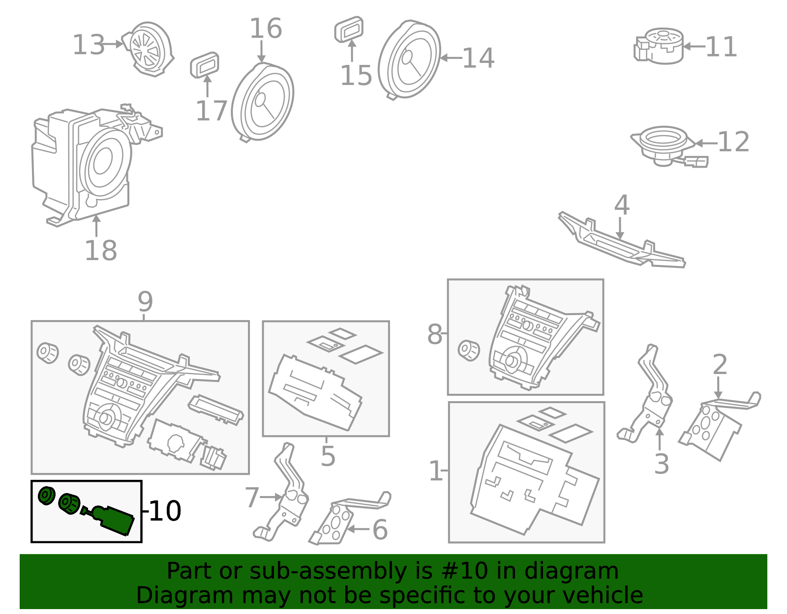 2011-2013 Honda Odyssey 2011-2013 Honda Odyssey - Switch Assembly Multi ...
