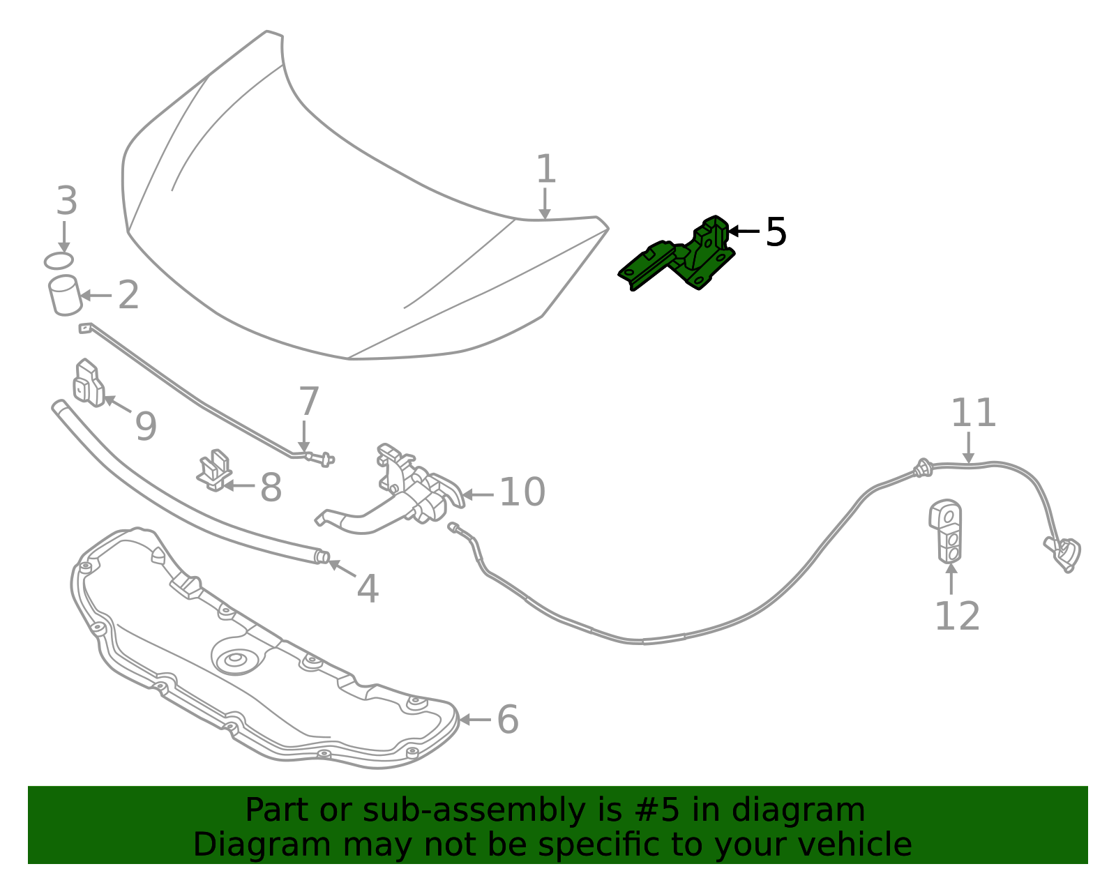2023-2025 Nissan ARIYA Hinge 65400-5MP0A | Nissan RVA