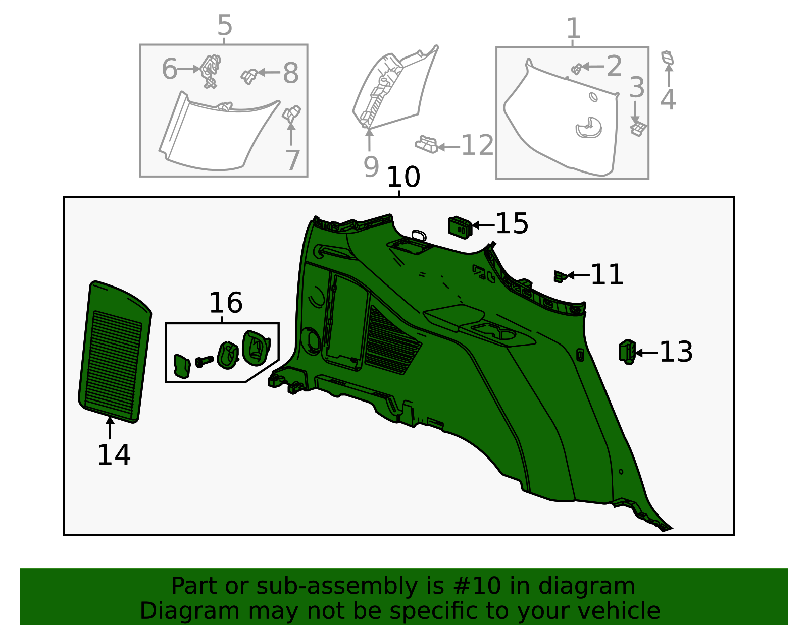 85107368 - High-Quality Lower Quarter Trim for AutoNation Parts