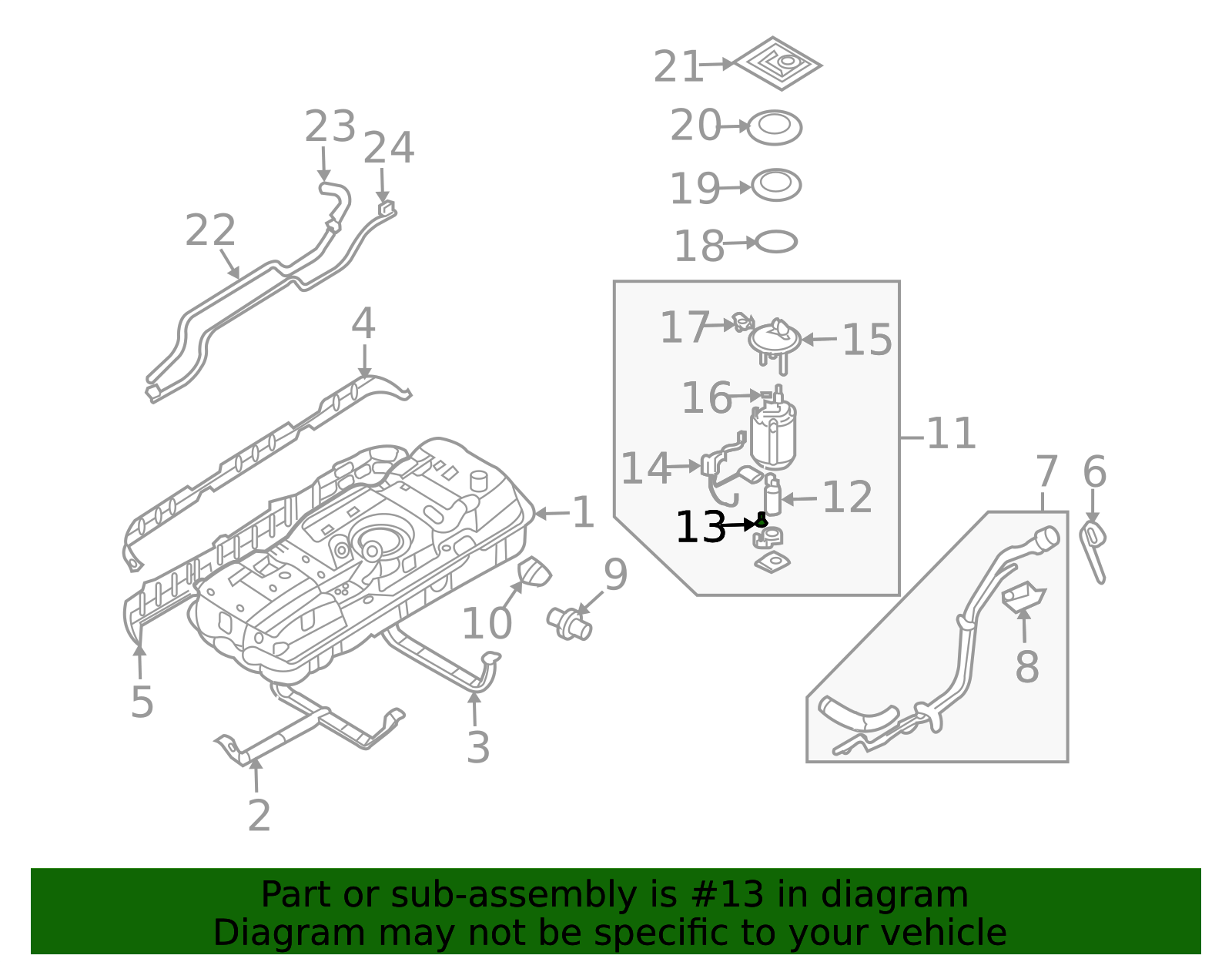 Hyundai - 31380-4D500 - Fuel Pressure Regulator - 2007-2008 Hyundai ...