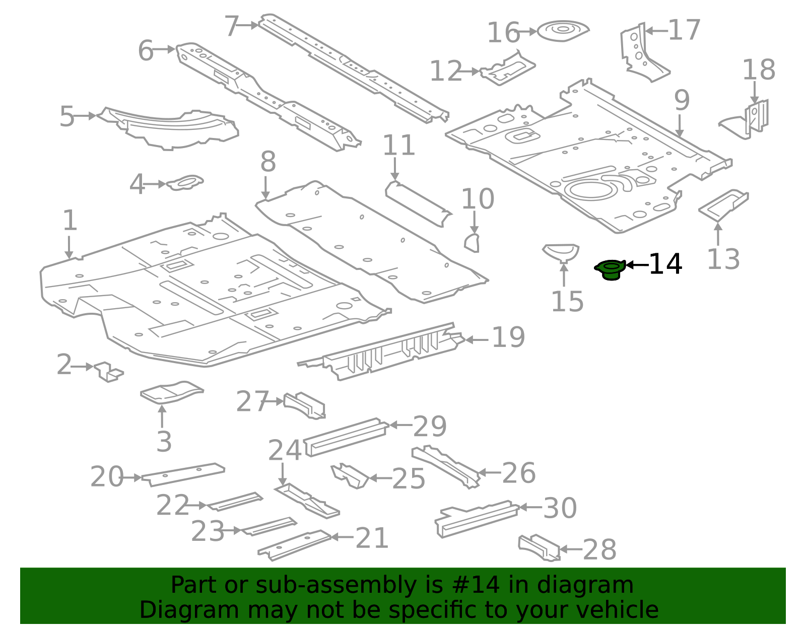 57691-0E020 - Stay Bracket 2014-2019 Toyota Highlander | Norm Reeves ...