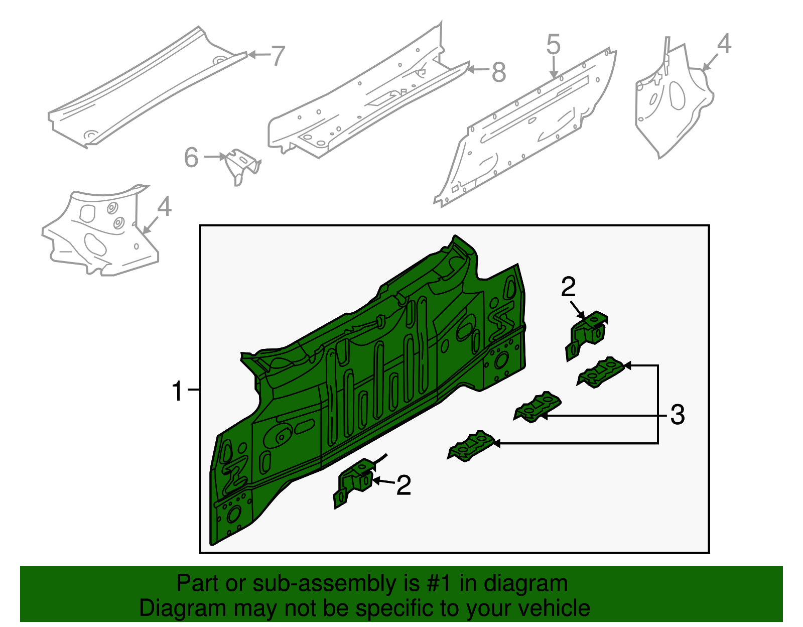 2010-2020 Nissan 370Z Rear Body Panel G9110-1ETMA | Nissan Parts Central