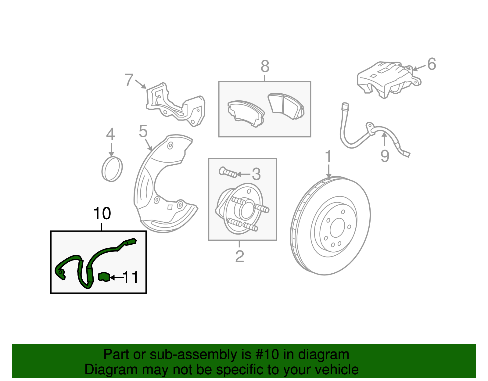 2010-2015 Chevrolet Camaro Front Wheel Speed Sensor 92199861 | GM Parts ...