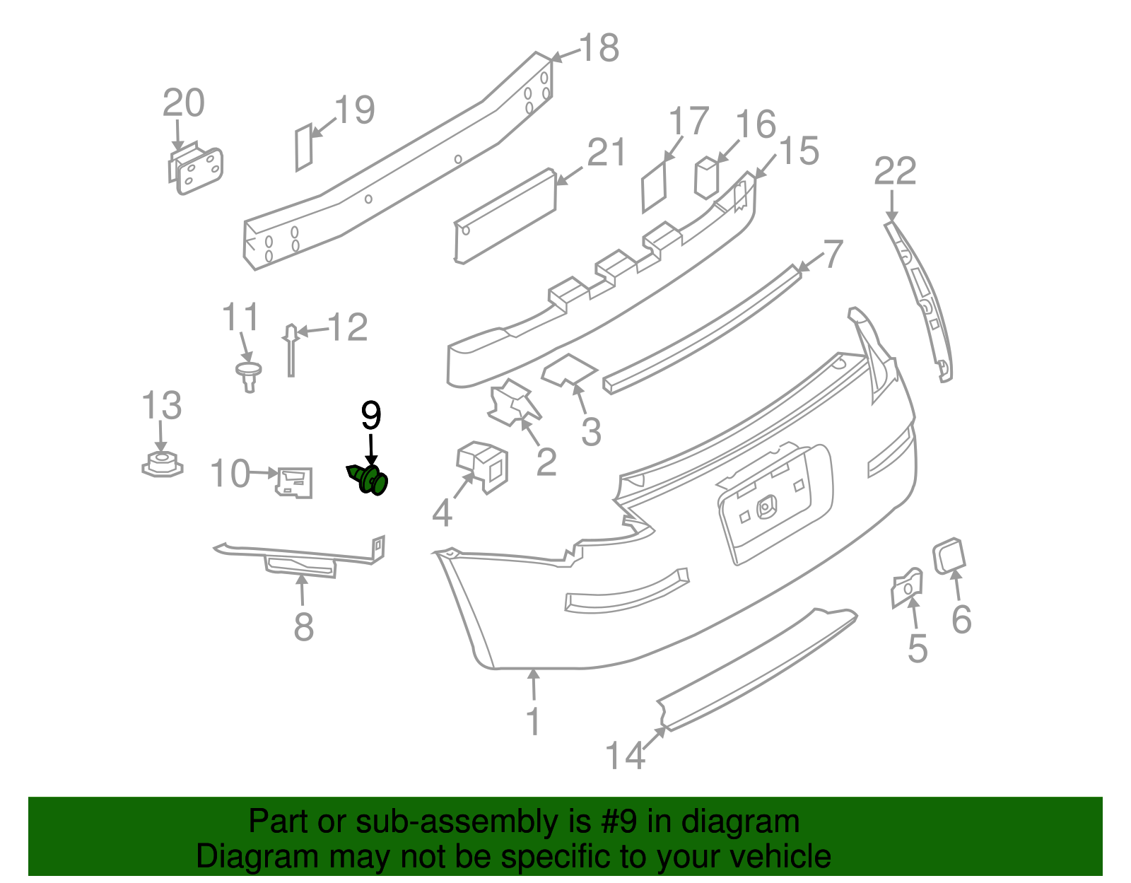 2003-2009 Nissan 350Z Side Bracket Clip 85284-CD000 | Nissan Parts Plus
