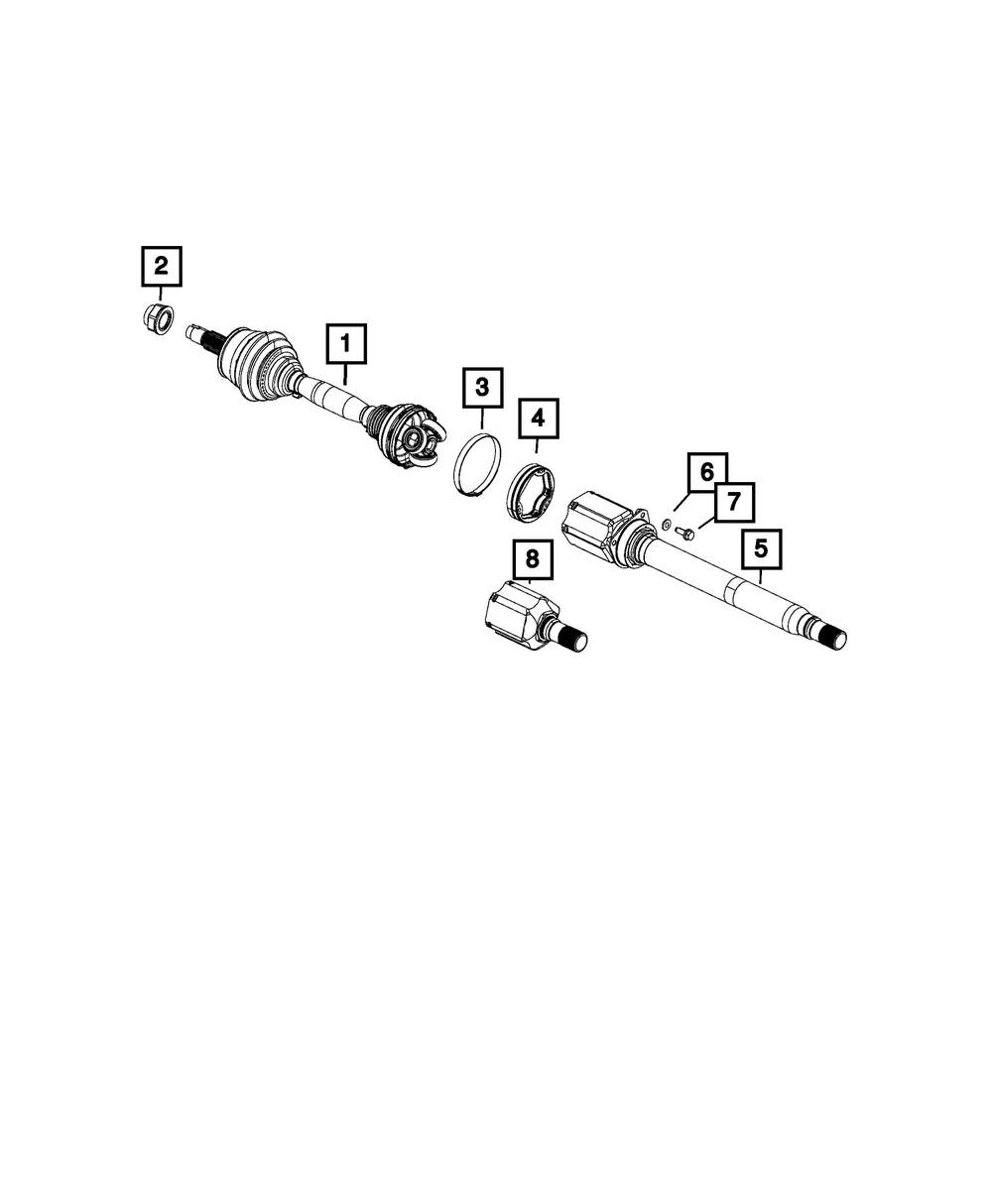 68261780AA - Stub Shaft 2015-2022 Ram ProMaster City | The Official ...