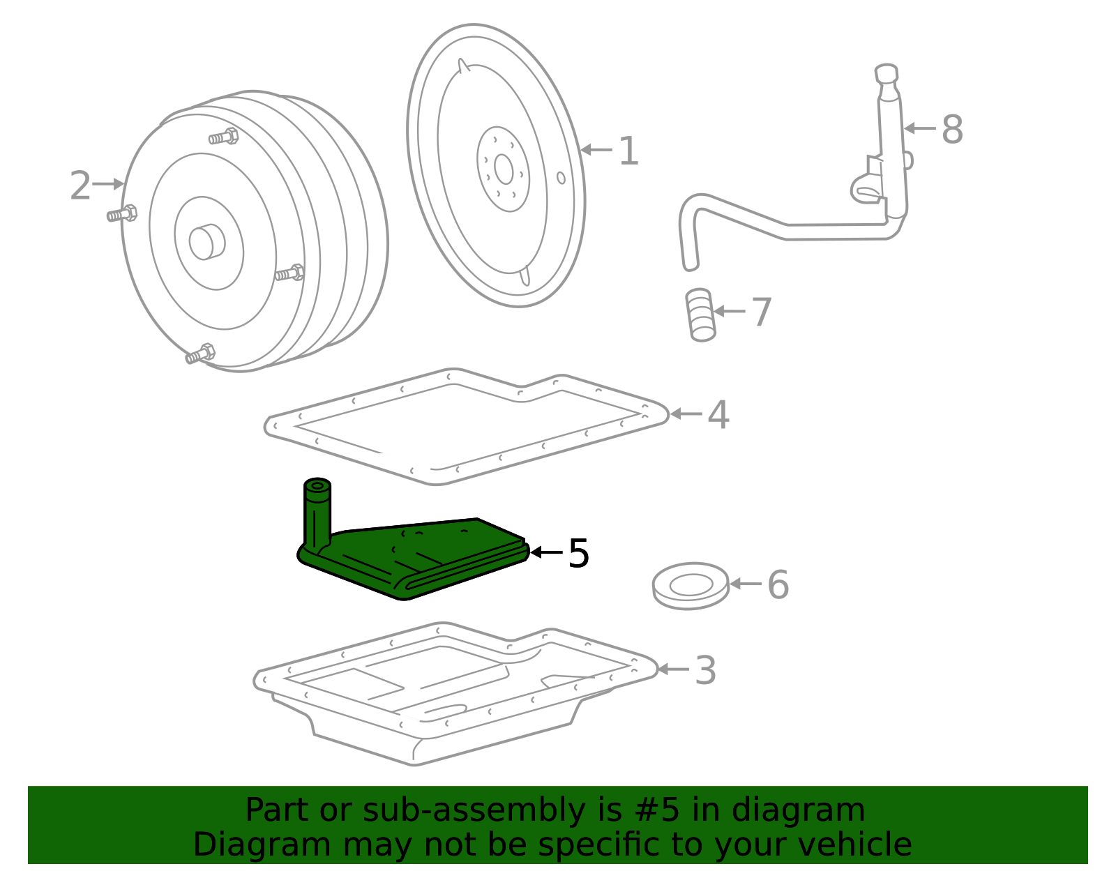 Genuine OEM Ford Part - Transmission Oil Filter FL3Z-7A098-B | Genuine ...