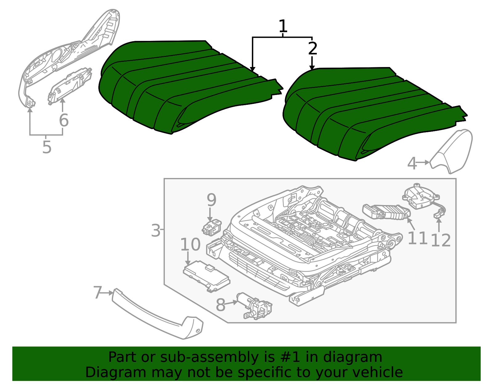 88200-T6230-NQB - 2021-2024 Genesis GV80 - Cushion Assembly | Conicelli ...