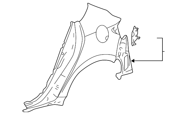 2019-2025 Toyota Corolla Quarter Panel 61601-12C20 | Toyota Parts Express