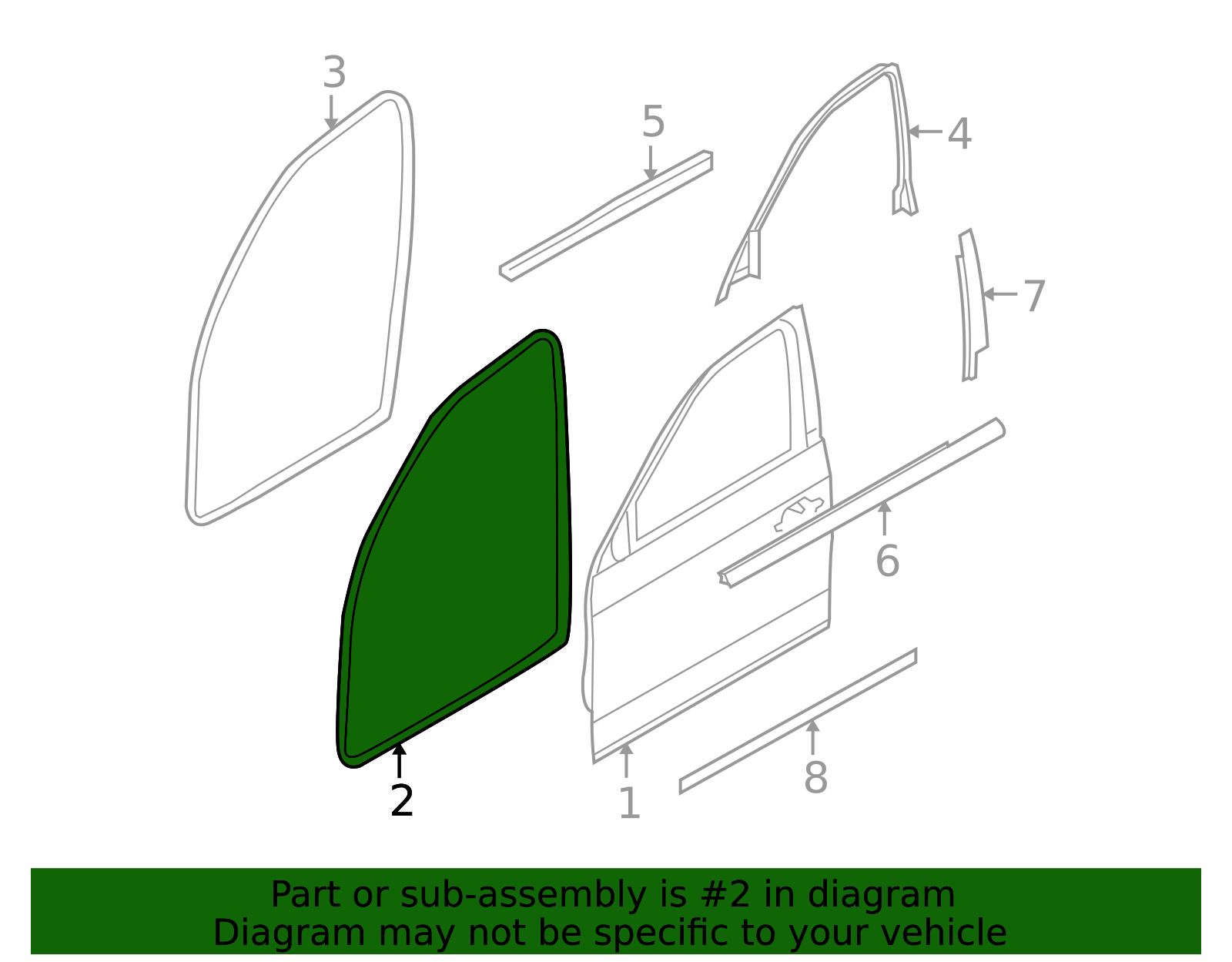 51767060229 - 2006-2012 BMW Surround Weather-Strip (51-76-7-060-229 ...