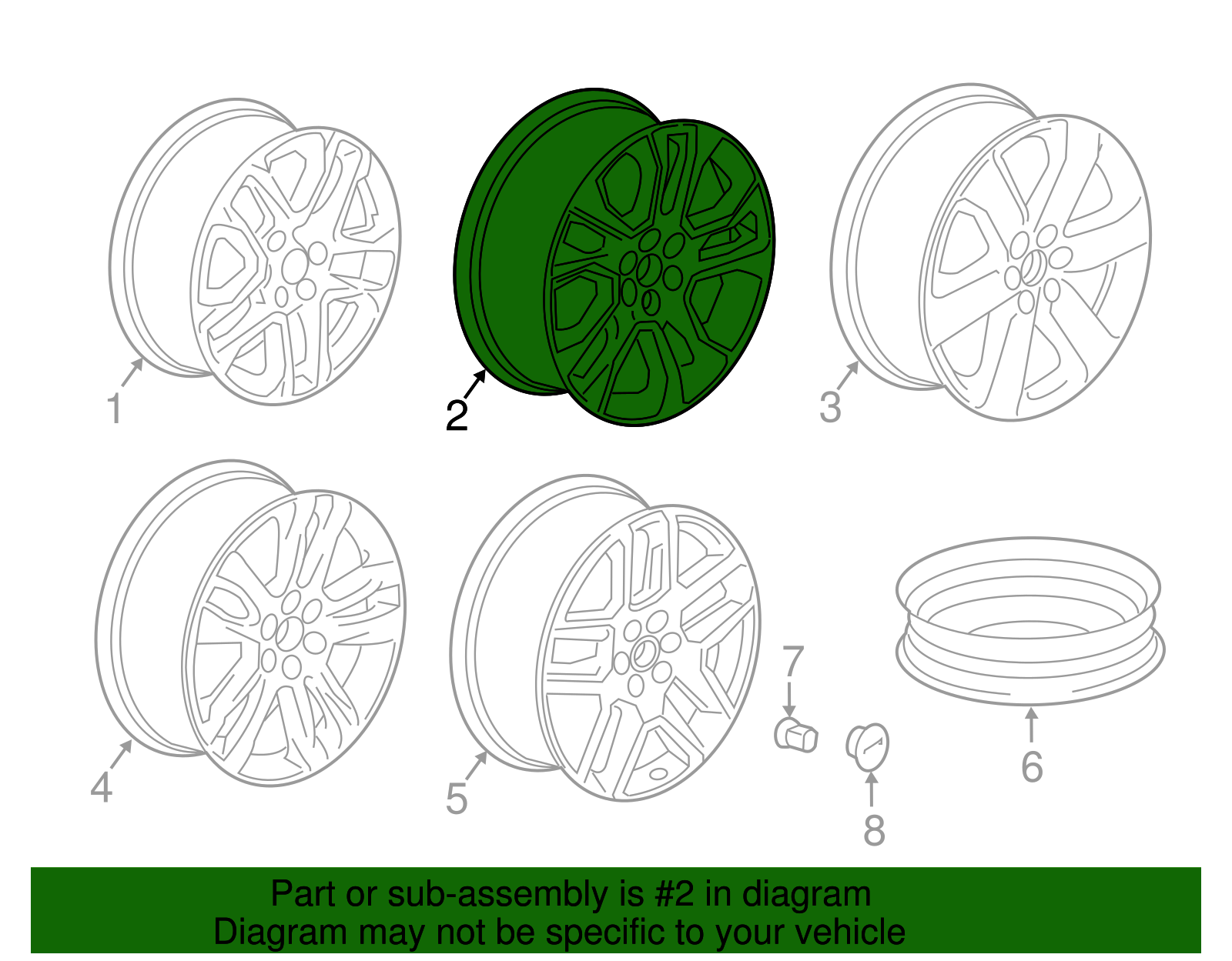 84640407 - 2018-2019 Chevrolet Traverse - Wheel | Partners Chevy