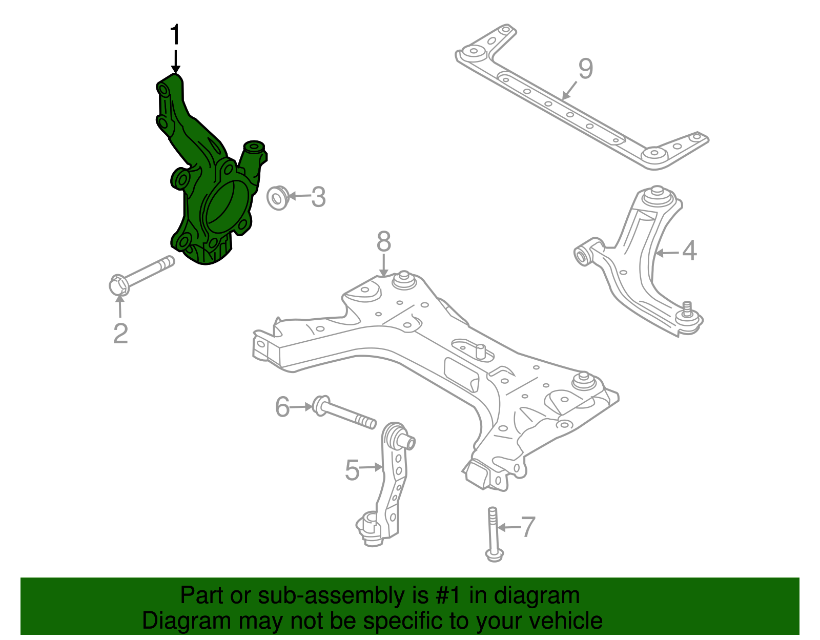 2007-2014 Nissan Steering Knuckle 40015-ED000 | Team Nissan Inc.