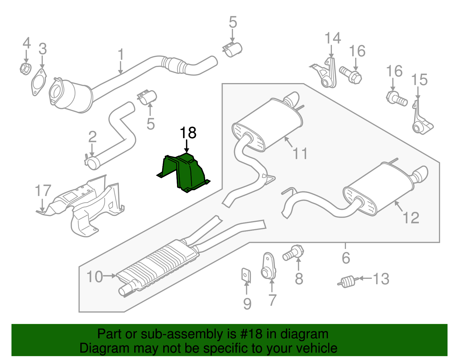 hr3z6311130a - Ford Rear Shield 2015-2017 Ford Mustang | Performance ...