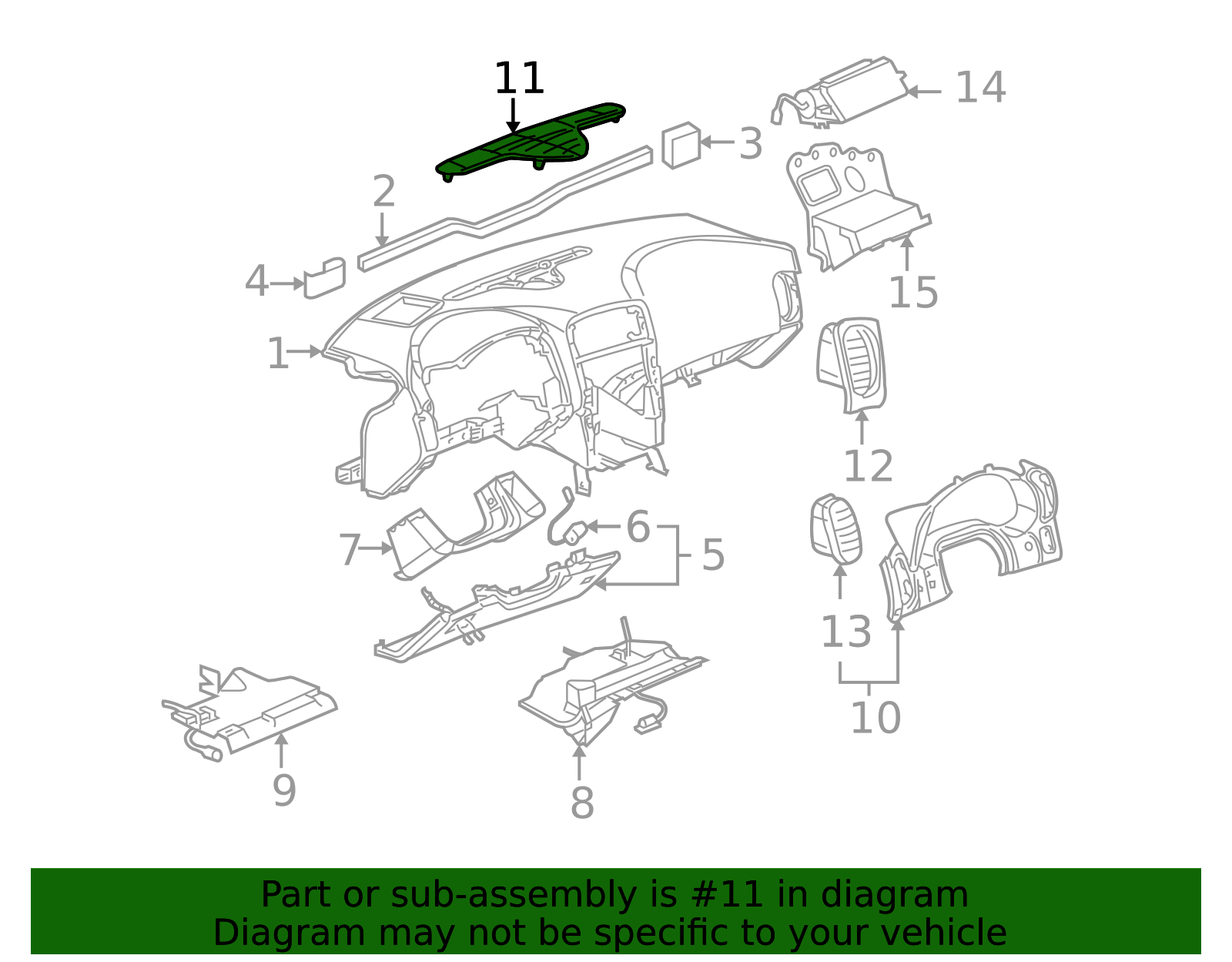 25932324 - High-Quality Windshield Defroster Nozzle Grille for ...