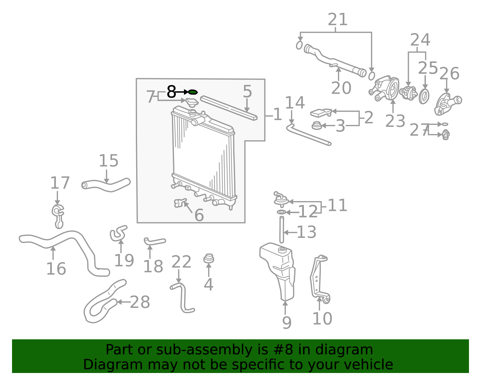 19046-PAA-A00 - Radiator Cap Seal 1994-2009 Honda | Honda Parts Online