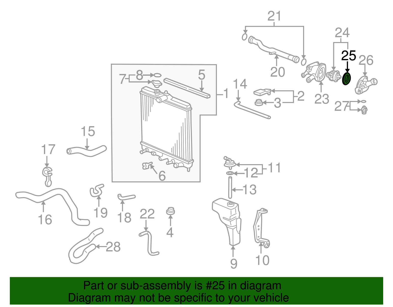 19305-PLC-A00 - Engine Coolant Thermostat Housing Seal 1996-2022 Honda ...