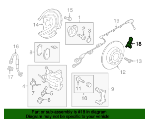 2015-2025 Volkswagen ABS Sensor WHT-003-864-C | QuirkParts