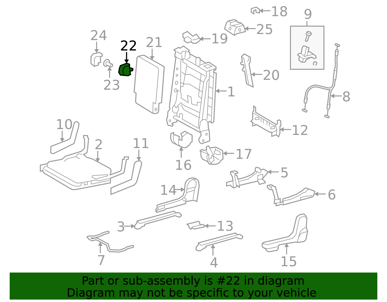2008-2022 Toyota Sequoia 2008-2022 Toyota Sequoia - Armrest Hinge 71340 ...