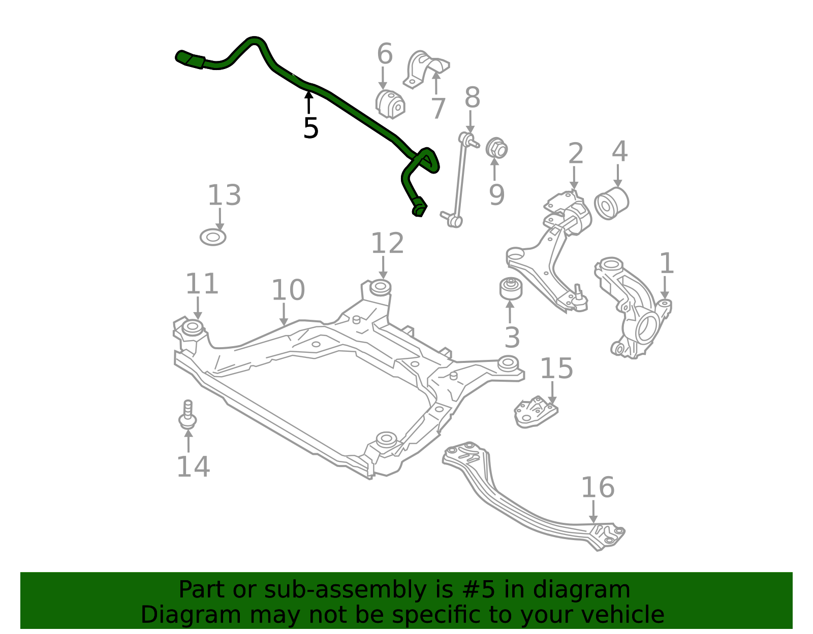 Volvo Suspension Stabilizer Bar - Ride Handling Control - Part ...