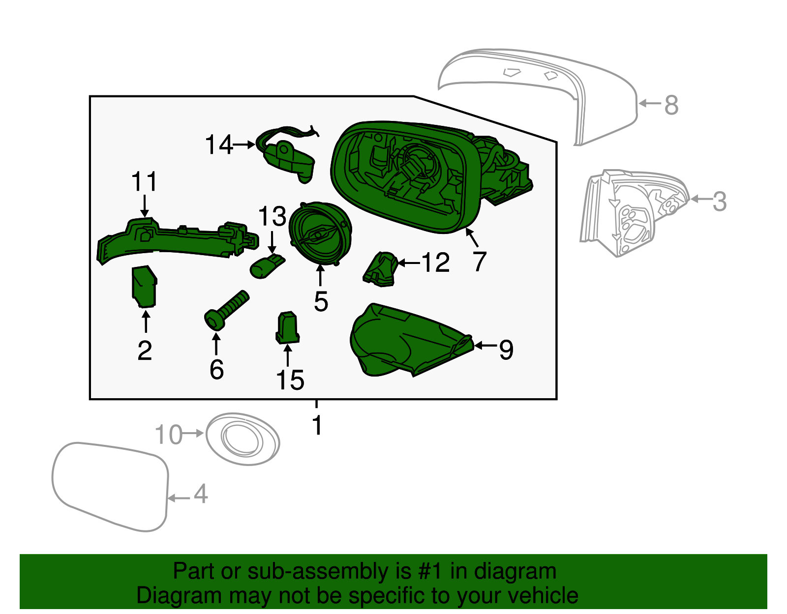 31402599 - High-Quality Door Mirror for 2011-2018 Volvo | AutoNation Parts