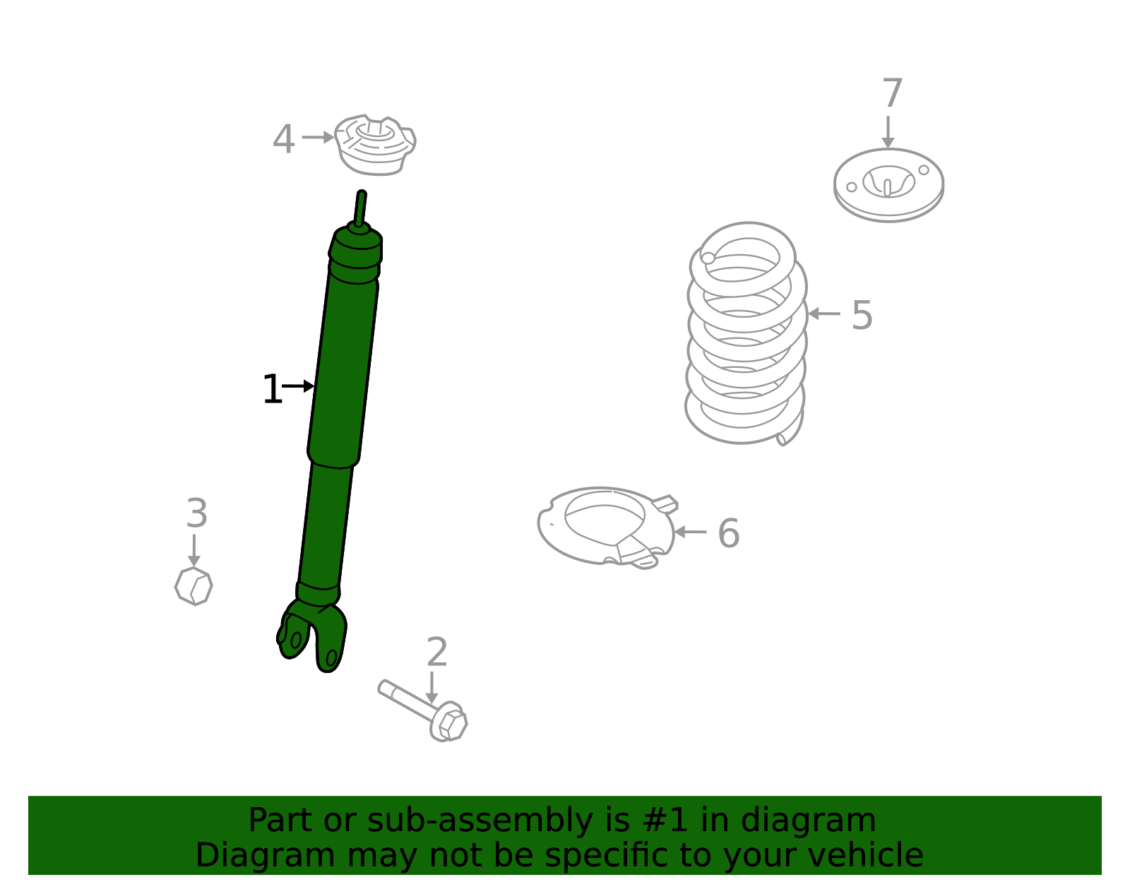 2013-2019 Lincoln MKT Shock Absorber Assembly ASH-85928 | TascaParts.com
