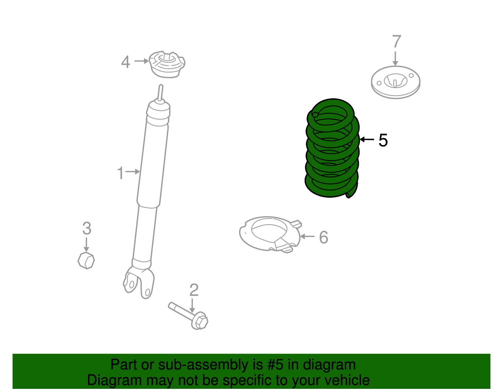 OEM Ford Coil Spring For 2013-2019 Ford - Part No. DA8Z-5560-C | Karl ...