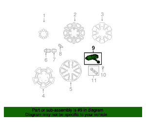 2004-2017 Toyota Tire Pressure Monitoring System Sensor 42607-33022 ...