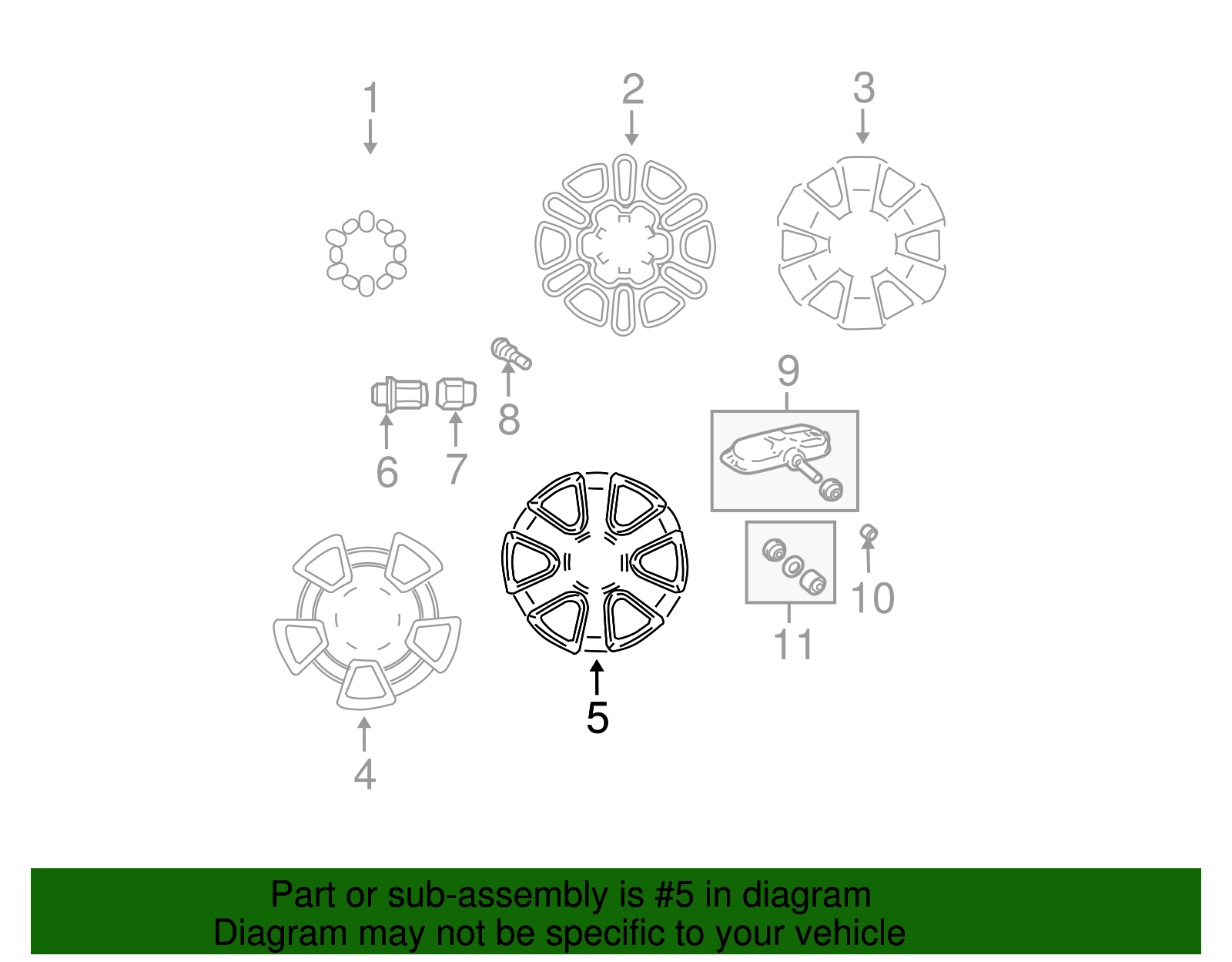 Genuine Toyota Wheel Alloy 18x7.5 part# 42611-35290 for 2006-2009 ...