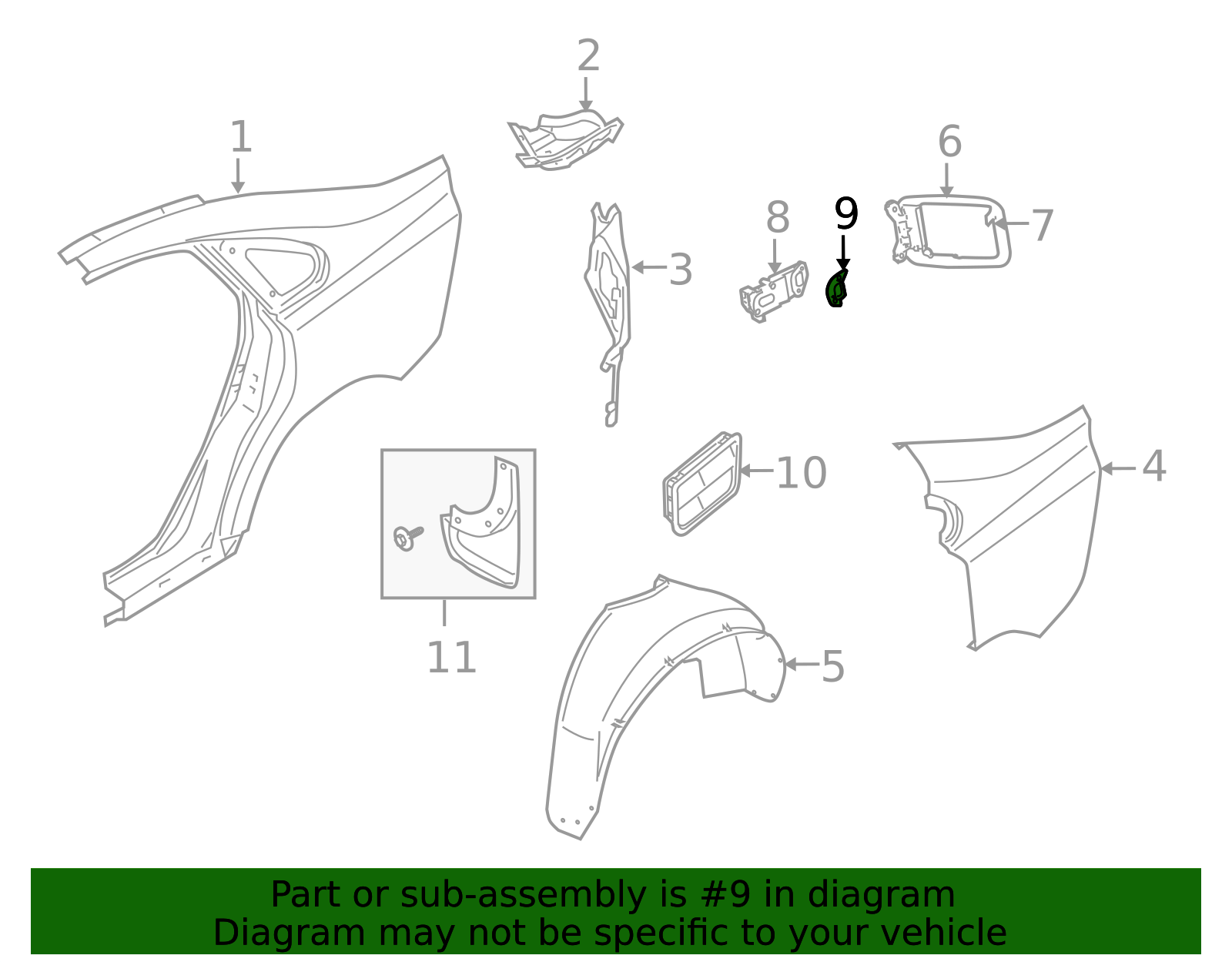 2004-2013 Volvo Lock Seal 30722632 | TascaParts