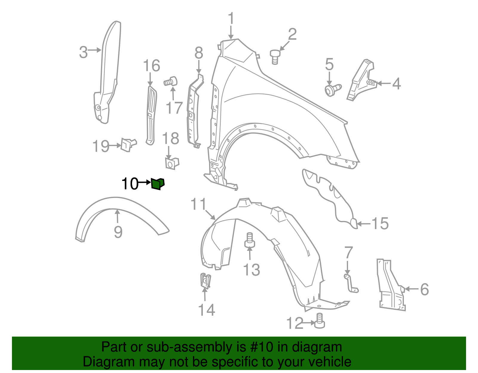 2008-2016 GM Multi-Purpose Clip 94530742 GM | GMPartsDirect.com