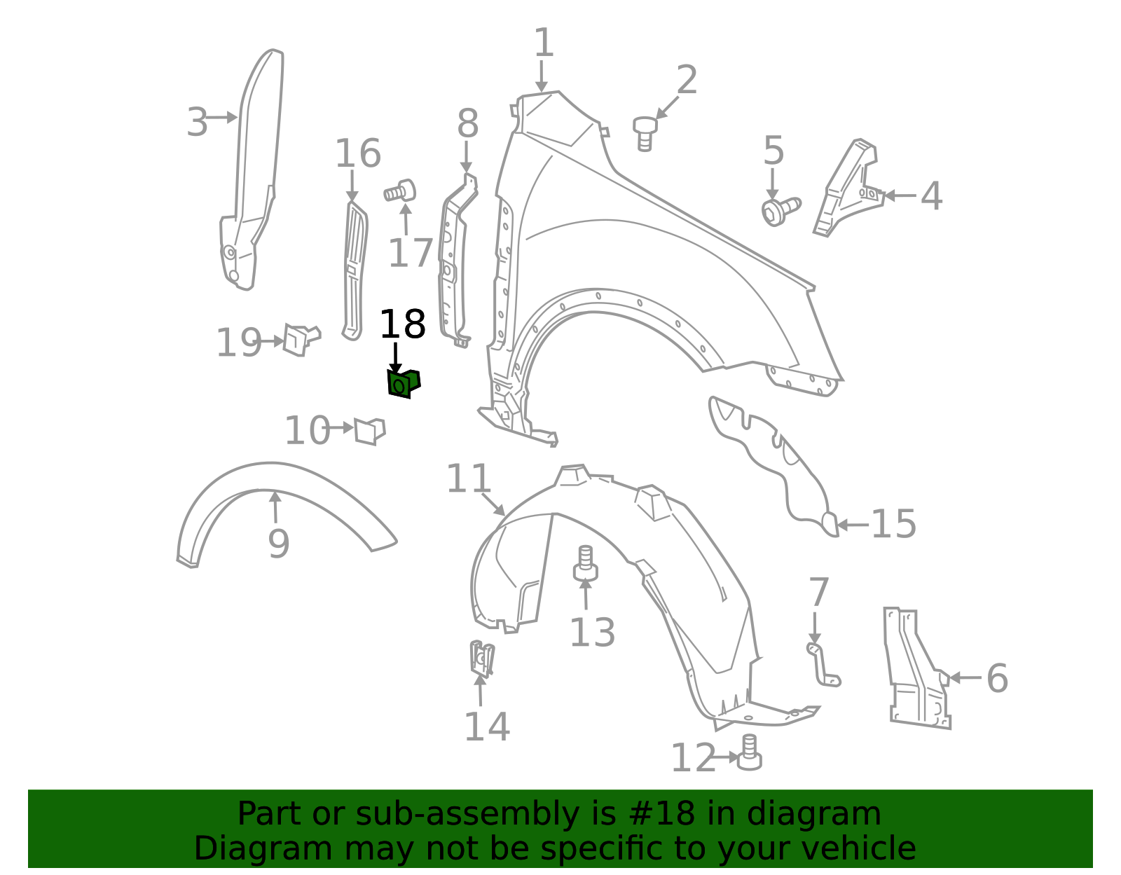 94530629 - Multi-Purpose Retainer - 2008-2016 GM | World Parts Direct