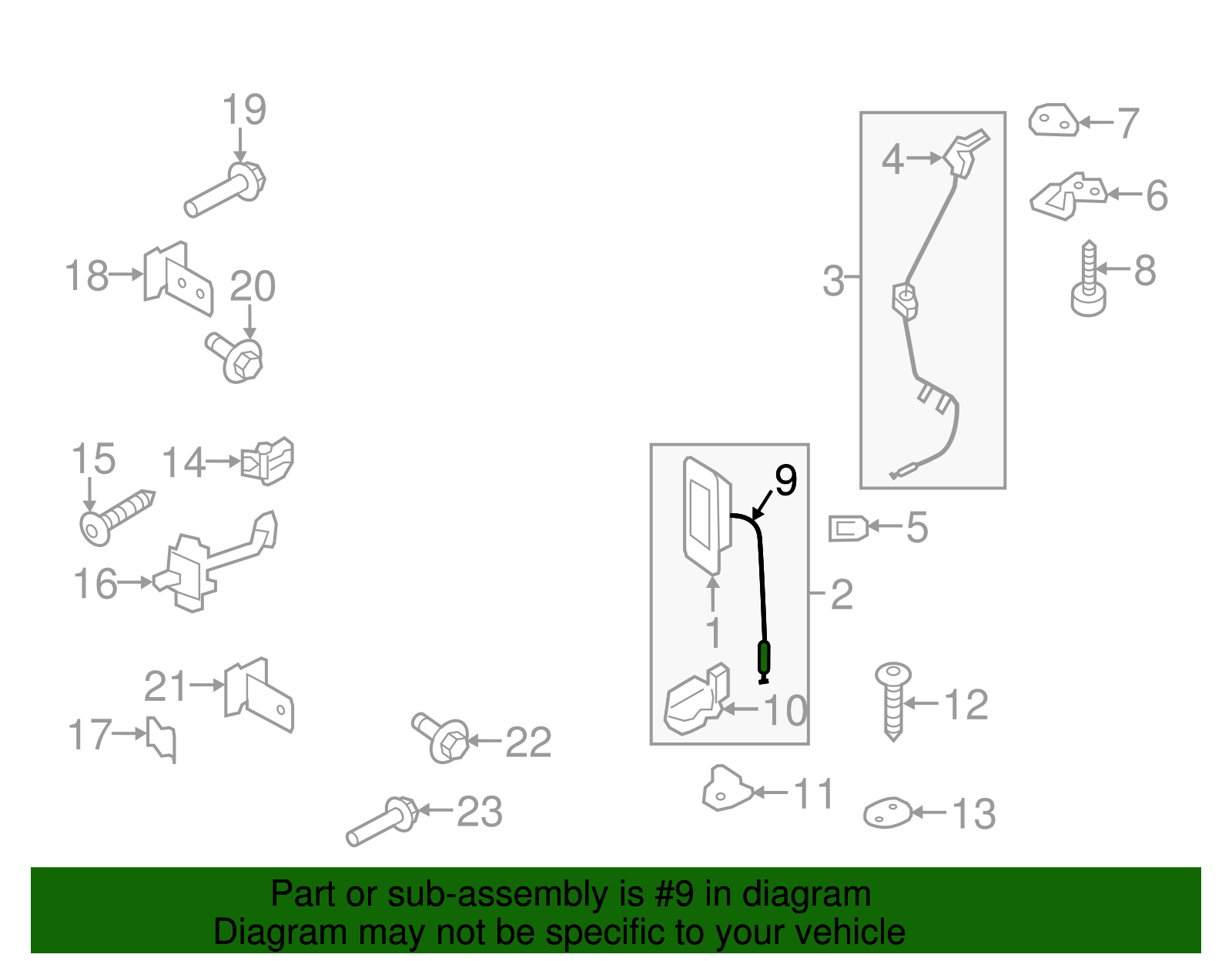 1997-2014 Ford 1997-2002 Ford Expedition Tailgate Cable OEM F2UZ ...