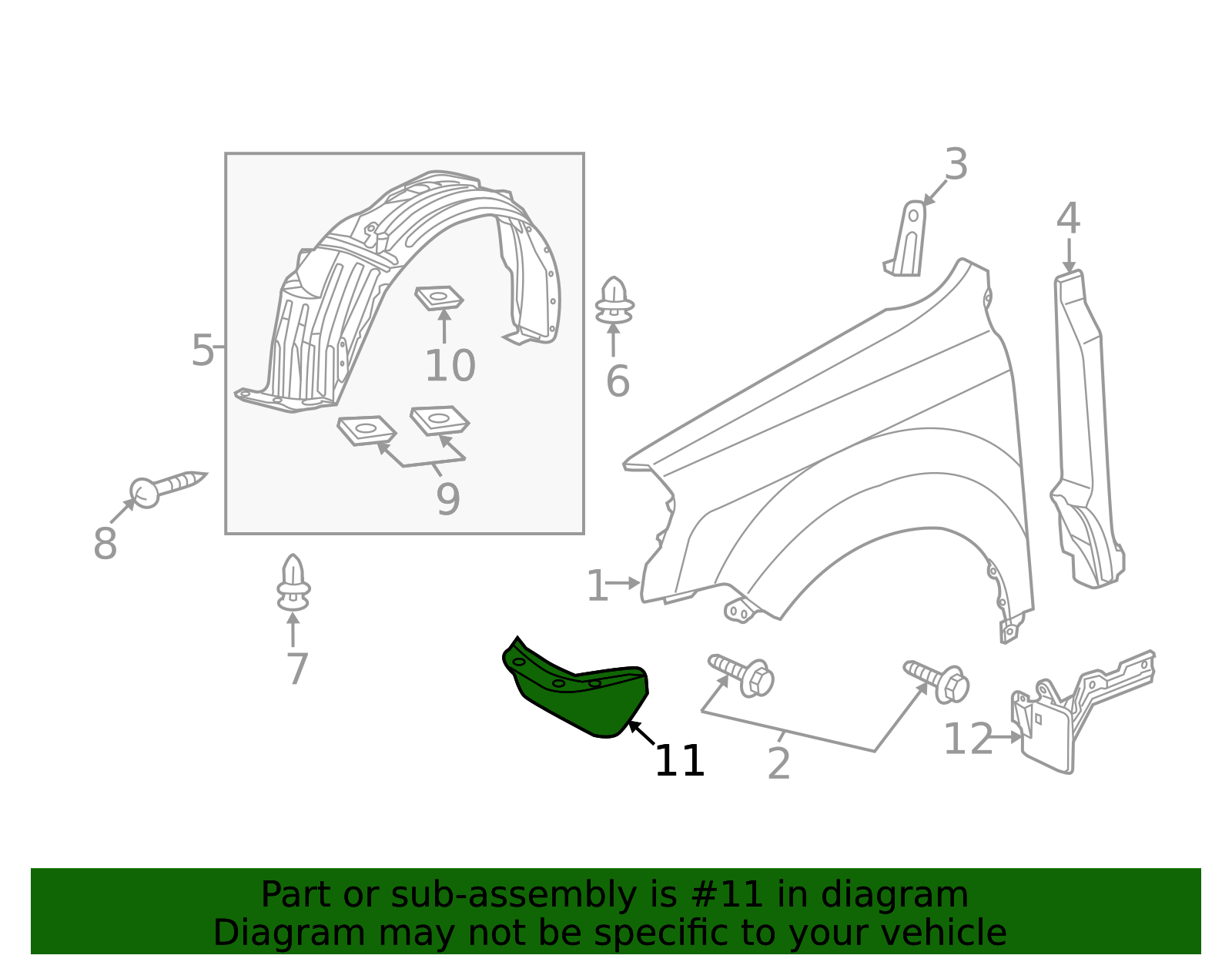 74102-SZA-A00 - 2009-2011 Honda Pilot - Strake R Front | Genuine Honda ...