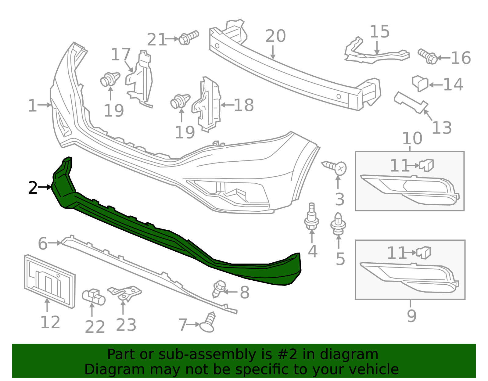 2015 Honda CR-V Face, Fr. Bumper (lower) 04712-T1W-A91 | Honda Factory ...