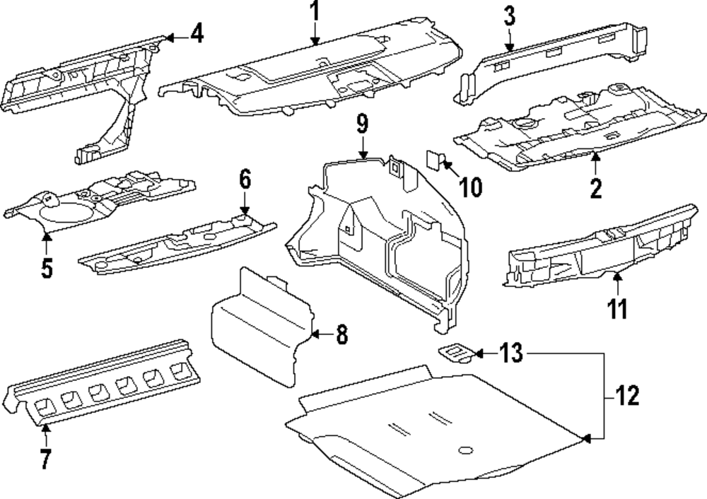 2023-2025 Toyota Crown Pkg Tray Trim 64717-30410-C0 | Toyota Parts Center