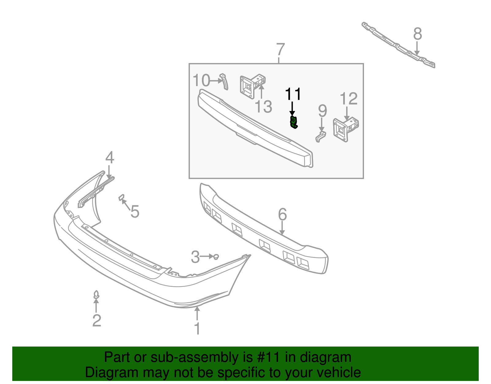 2001-2006 Kia Optima Lower Bracket 86635-3C000 | KIA Parts Zone