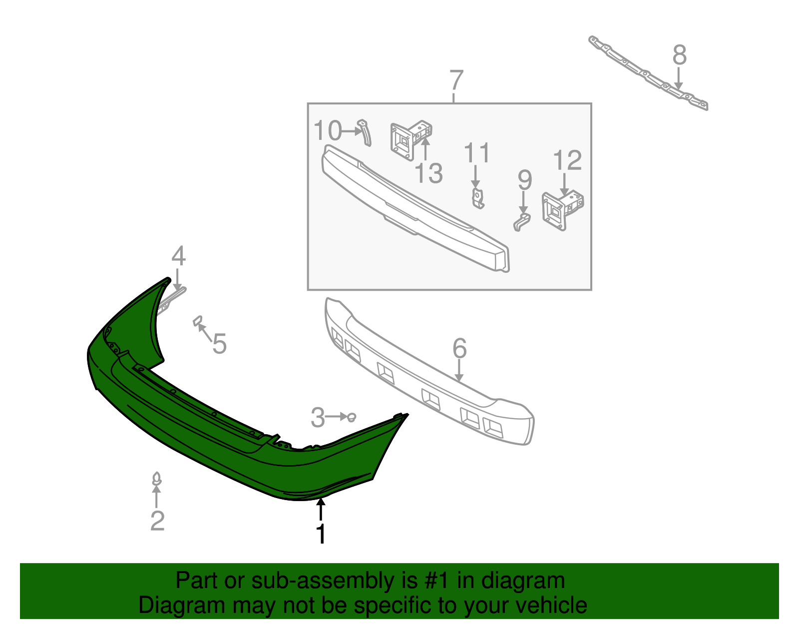86611-3C000 - Bumper Cover 2001-2006 Kia Optima | Kia.Parts Store