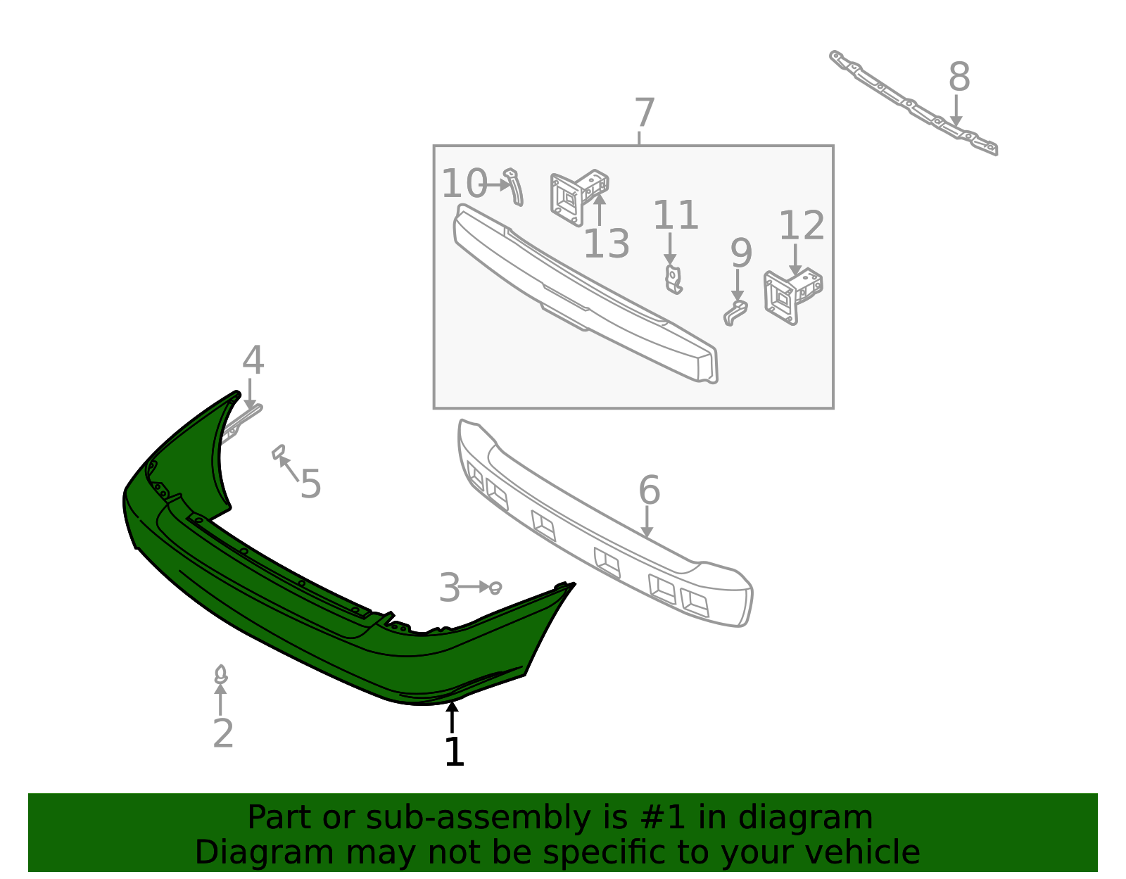 86611-3C000 - Bumper Cover 2001-2006 Kia Optima | Kia.Parts Store