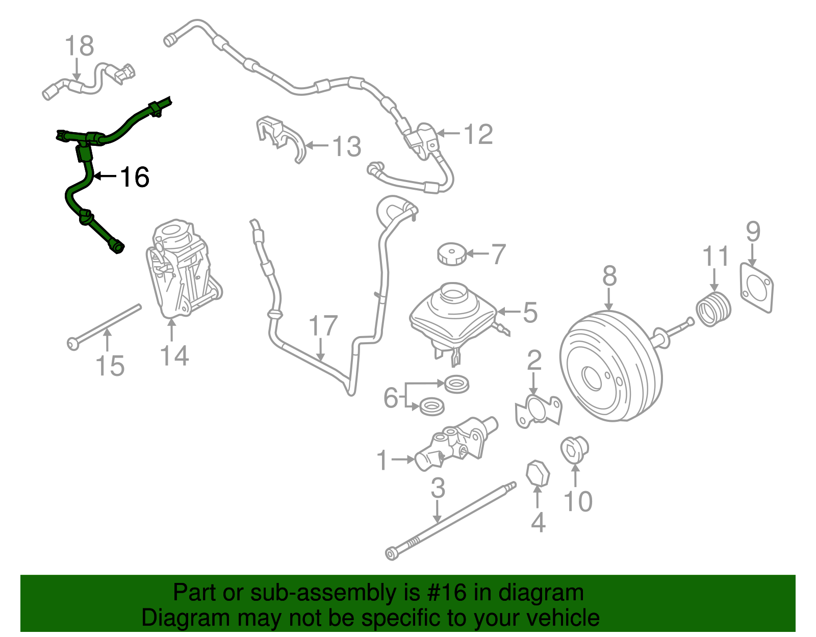 2012-2013 Porsche Panamera Vacuum Hose 970-355-577-21 | OEM Parts Online