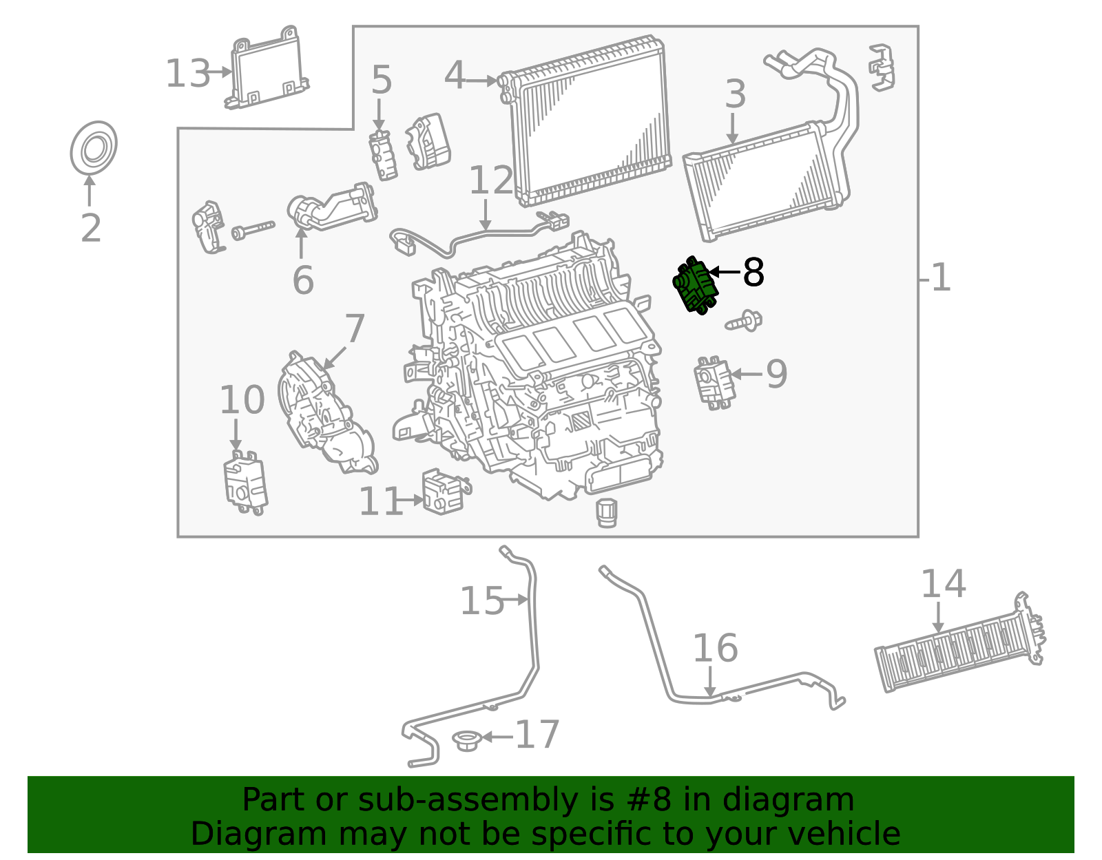 87106-60390 - HVAC Air Inlet Door Actuator 2024-2025 Toyota | Toyota ...