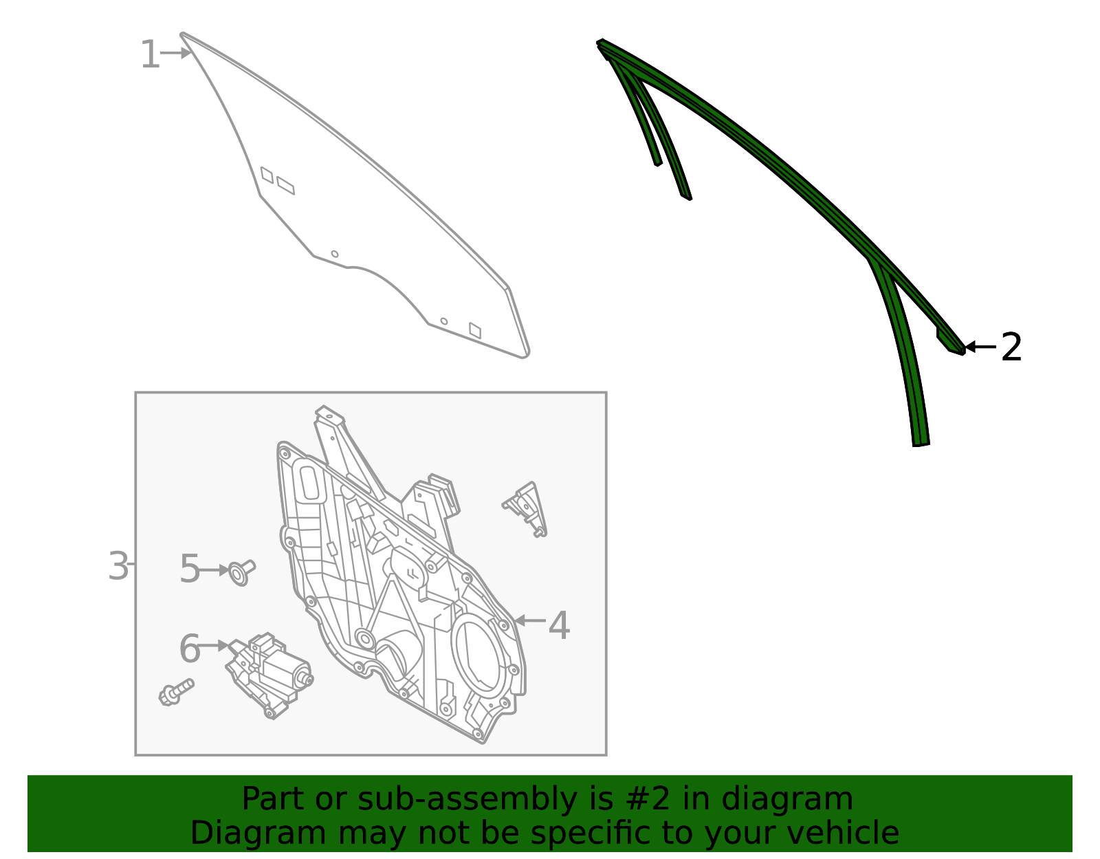 2020-2025 Ford Escape Run Channel LJ6Z-7821597-F | OEM Parts Online