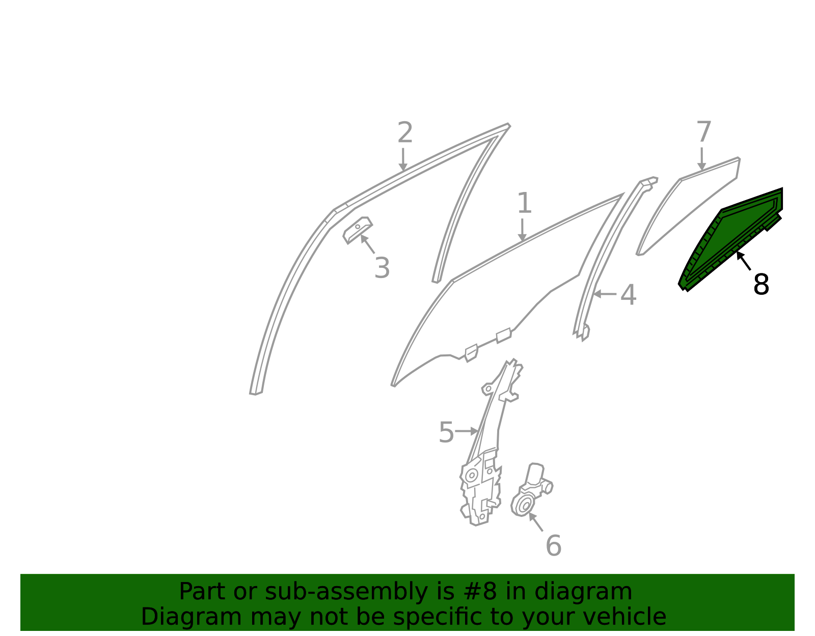 2019-2025 Nissan Altima Glass Weather-Strip 82272-6CA0A | Bill Kay ...