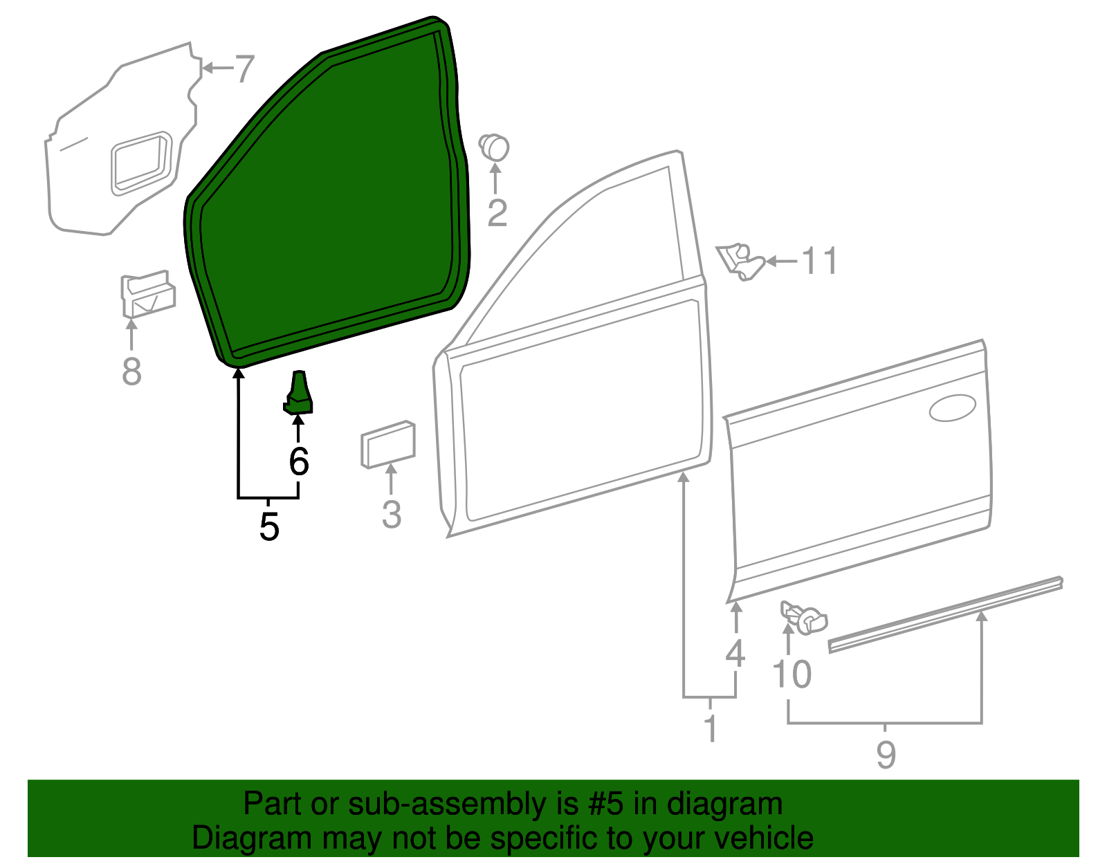 2012-2014 Toyota Camry Surround Weather-Strip 67862-06090 | Toyota ...