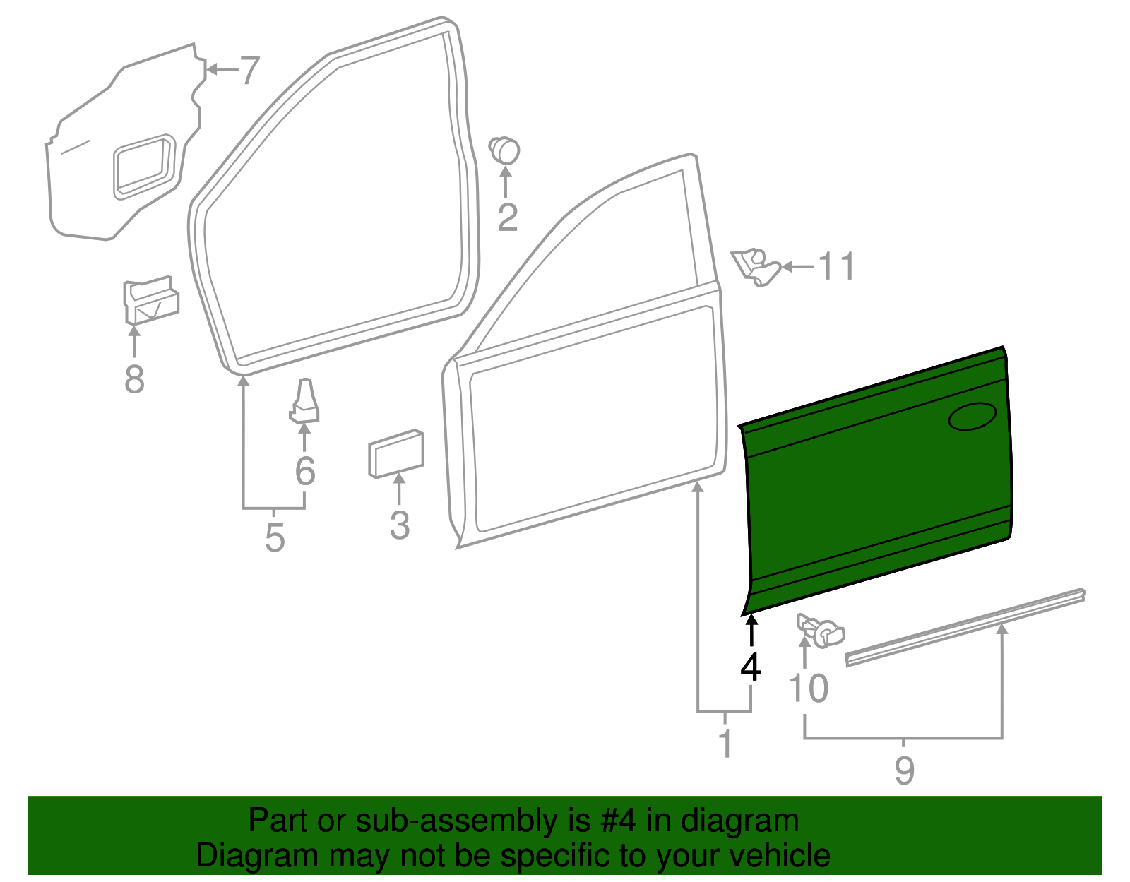 67112-06110 - Outer Panel - 2012-2014 Toyota Camry | OEM Genuine Toyota ...