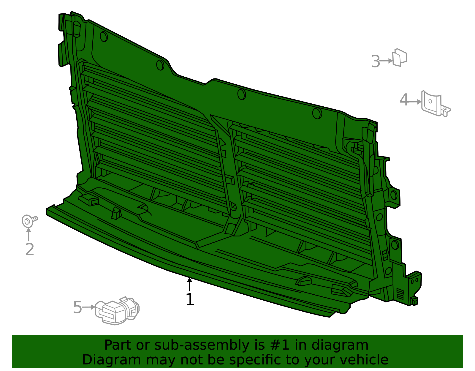 2021-2024 GM Radiator Shutter Assembly 86584334 | GM AutoNation Parts