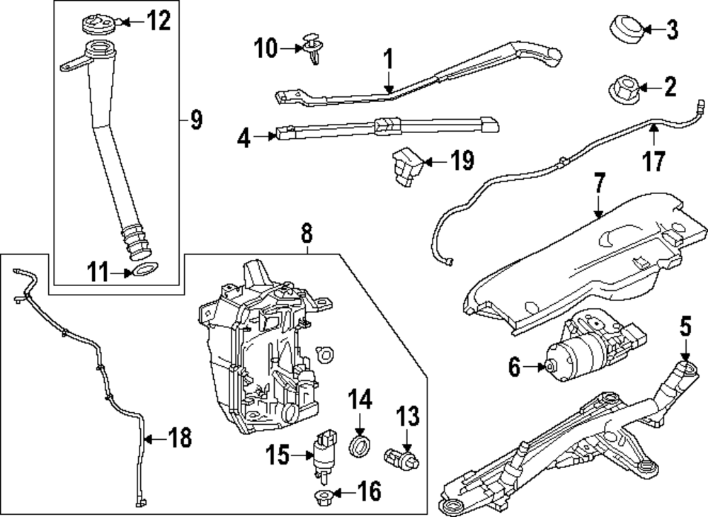2024-2025 GM (Replaces 42811564) Driver Side Wiper Blade 42920365 GM ...