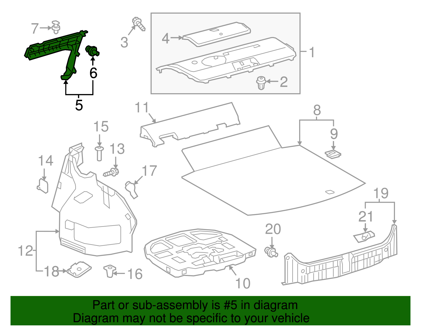 2018-2025 Toyota Partition Panel 64271-06090-C0 | Lithia Toyota Parts