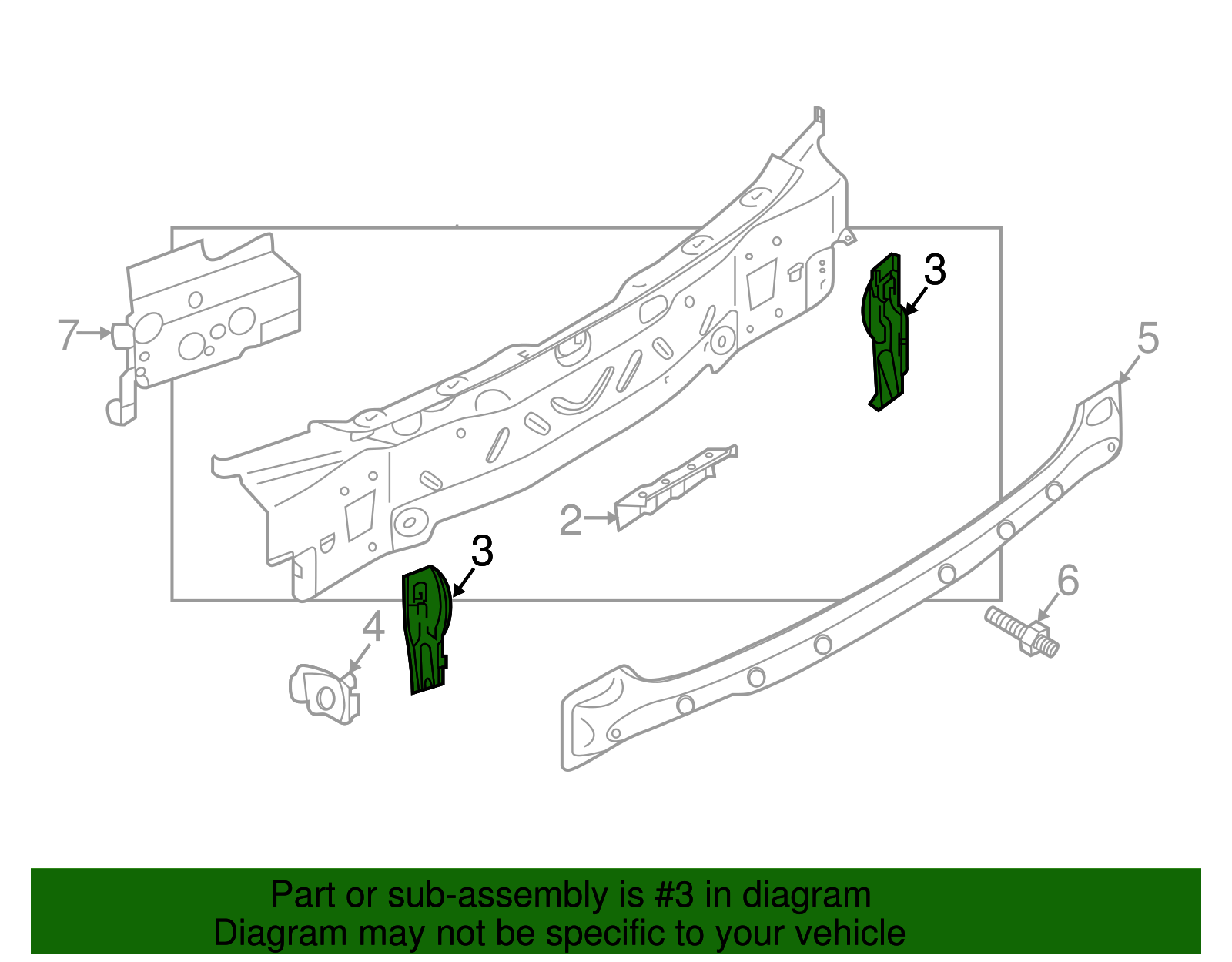 5NA-813-746 - Rear Body Panel Bracket 2018-2024 Volkswagen Tiguan ...