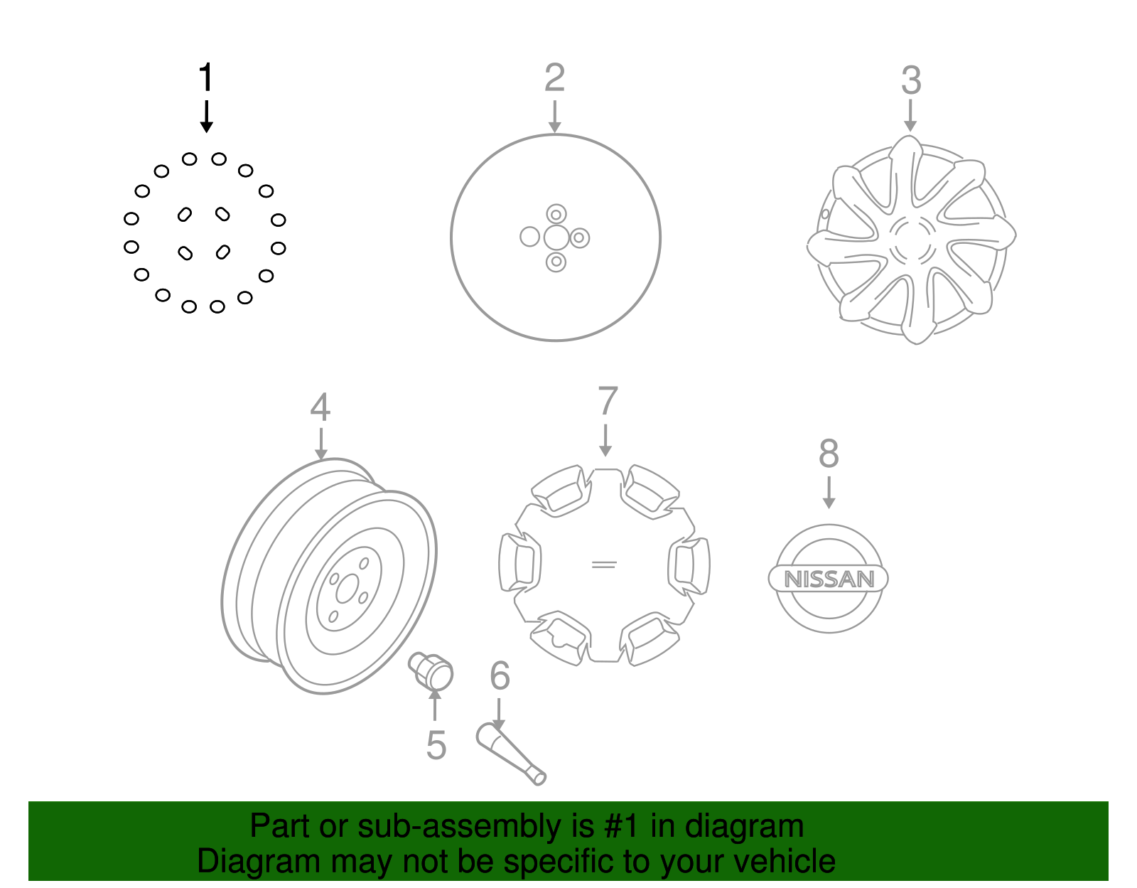 2009-2014 Nissan Cube Wheel, Steel 40300-1FC0A | Team Nissan Inc.